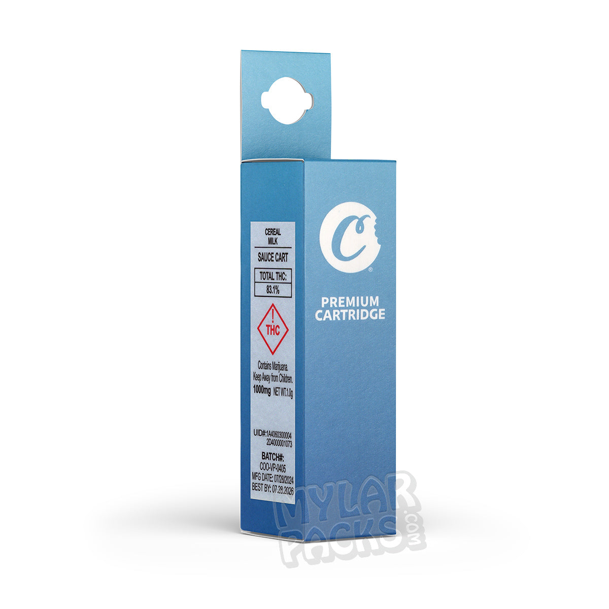 Cookies 1g Empty Vape Cart Packaging with Box and Stickers ...